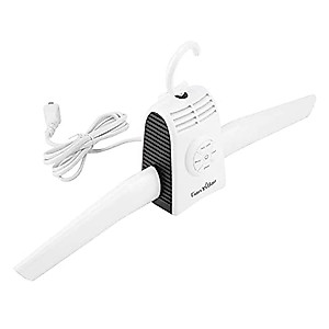 AUNMAS Electric Clothes Drying Hanger, Portable Foldable Dryer Rack, Lightweight US Plug 110-240V for Home Traveling, White