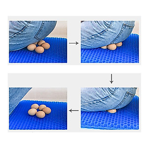 LovezZ Multi-Functional Gel Cushion, Cool and Breathable, high-Elastic Chair seat Support Cushion, Relieve Hip Fatigue