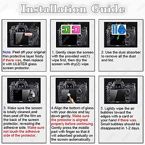 ULBTER Screen Protector for GoPro Hero 12/11 /10/9 Media Mod Gopro Hero12 Hero11 hero10 hero9 Black LCD + lens + Small Display [2+2+2Pack] 9H Hardness Tempered Glass Saver,Anti-Scrach Anti-Bubble