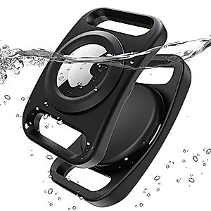 SANKALA Airtag Dog Collar Holder, [2 Pack] Waterproof Airtag Case for Dog Collar, TPU & Silicone Full Body Covered Apple Airtag Holder for Dog Collar, Airtag Protective Cover for Pet Collar Backpack