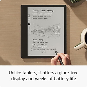 Kindle Scribe Everything Bundle including Kindle Scribe (32 GB), Premium Pen, Leather Folio Cover with Magnetic Attach - Burgundy, Power Adapter, and Pen Replacement Tips