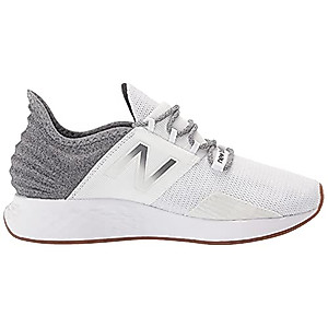 New Balance Women's Fresh Foam Roav V1 Sneaker, Nb White/Black, 7.5 Wide