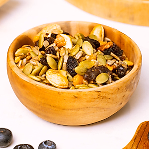 Rainforest Bowls Set of 4 Javanese Teak Wood Mini Dipping Bowls - 4" Diameter- Perfect for Daily Use, Hot & Cold Friendly, Ultra-Durable- Premium Wooden Bowls- Handcrafted by Indonesian Artisans