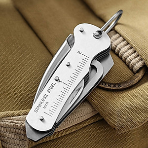 Sailor's Survival Knife Pocket Size EDC Multi Tool Swiss Army Skipper Emergency Rigging Tool with Can Opener, Screwdriver, Knife, Wire Stripper for Boating, Sailing, Fishing and Hunting