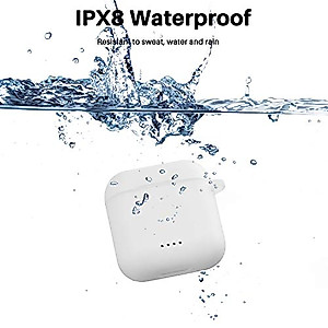 TOZO T6 Protective Silicone Case White & TOZO T6 True Wireless Earbuds Bluetooth Headphones Green