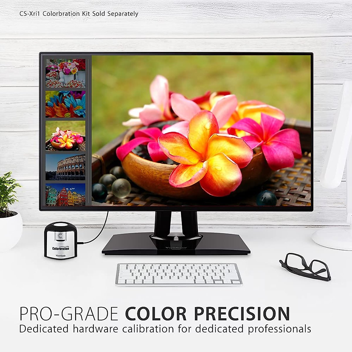 ViewSonic VP2768 PRO 27" 1440p Monitor with 100% sRGB Rec 709 14-bit 3D LUT and Color Calibration for Photography and Graphic Design