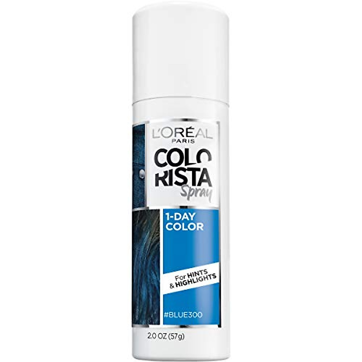 L’Oréal Paris Colorista 1-Day Washable Temporary Hair Color Spray, Blue, 2 Ounces