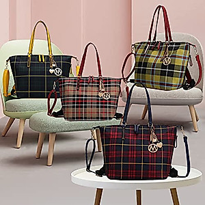 MKF Collection Convertible Weekender Tote Backpack- Top Handle Tote- Backpack Removable BackStrap Taupe Cognac