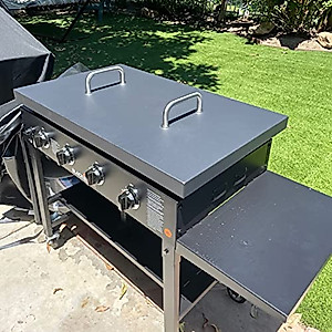 Outspark Griddle Grill Hard Cover Lid for 36-inch Blackstone Griddle,36" Waterproof Griddle Hood with Handle for Blackstone 5004 Accessories,Black