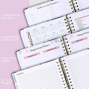 2024 Planner - Weekly & Monthly Planner 2024 with Gift Box, Jan 2024 - Dec 2024, Planner 2024, 8" x 10" Thick Paper, Back Pocket with 15 Notes Pages + 12 Monthly Tabs