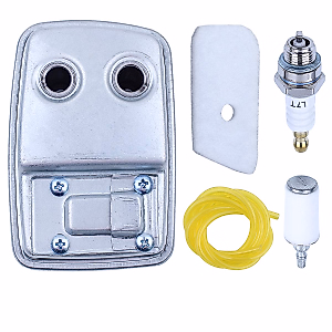 Adefol String Trimmer Exhaust Muffler Kit for Husqvarna 124L 125L 128C 128CD 128L 128LD with Air Filter, Fuel Filter, Fuel Line, Spark Plug Replacement Parts 574031502, 530150253 Accessories