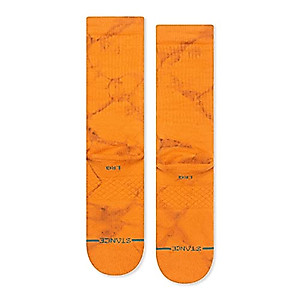 Stance Claze Crew Socks (Large, Rust)