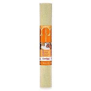 Con-Tact Brand, Almond Beaded Grip Adhesive Non-Slip Shelf and Drawer Liner, 18-Inches by 5-Feet, x 5'