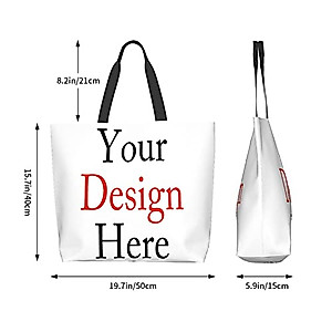 Custom tote bag Design Your Own Tote Bag Unisex Your Design Here Match With Daily Clothes Add Your Name Your Text Custom Tote Bag Custom Handbag