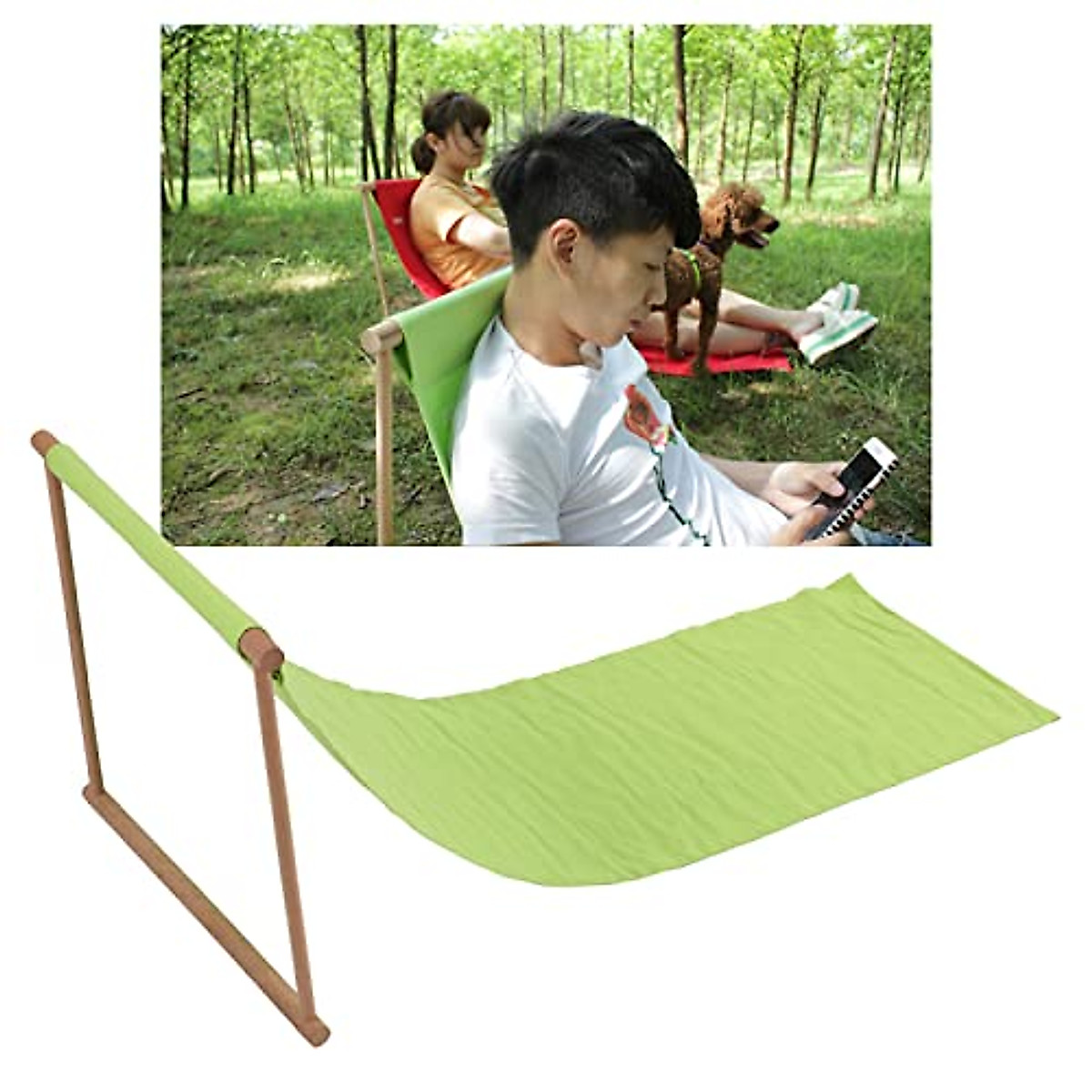 Patio Chaise Lounge, Portable Lawn Chairs,Canvas Lounge Chairs for Outside, Lawn Chairs Folding All Weather for Beach, Yard, Balcony, Poolside(Green), Patio Chaise Lounge, Portable Lawn Chairs,Ca