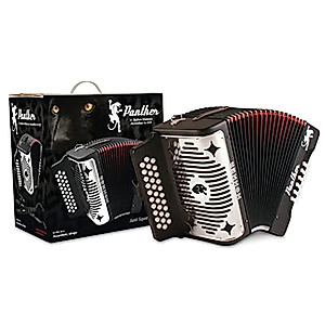 Hohner Accordions Panther 3-Row Diatonic Accordion (Black)