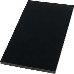 FindingKing Foam Insert 144 Ring Slot & Black Glass Top Jewelry Case (Snap close lid)