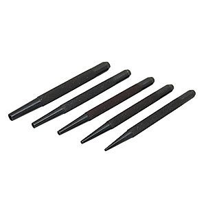 Silverline PC14 Nail Punch Set 5pce 1.5-5 mm