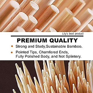 My Sales Ideal Kitchen Bamboo Skewers, 12 inch - 100PK, 100% Natural Bamboo