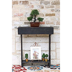 Black Skinny Wall Table 26 x 8 x 30