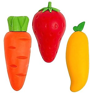 NOLITOY Clear Umbrella 3Pcs Fruit Eraser Mini whiteboard erasers Puzzle erasers for whiteboard Accessories Cartoon erasers exam Eraser Party erasers Daily use erasers Supply Kids Toys