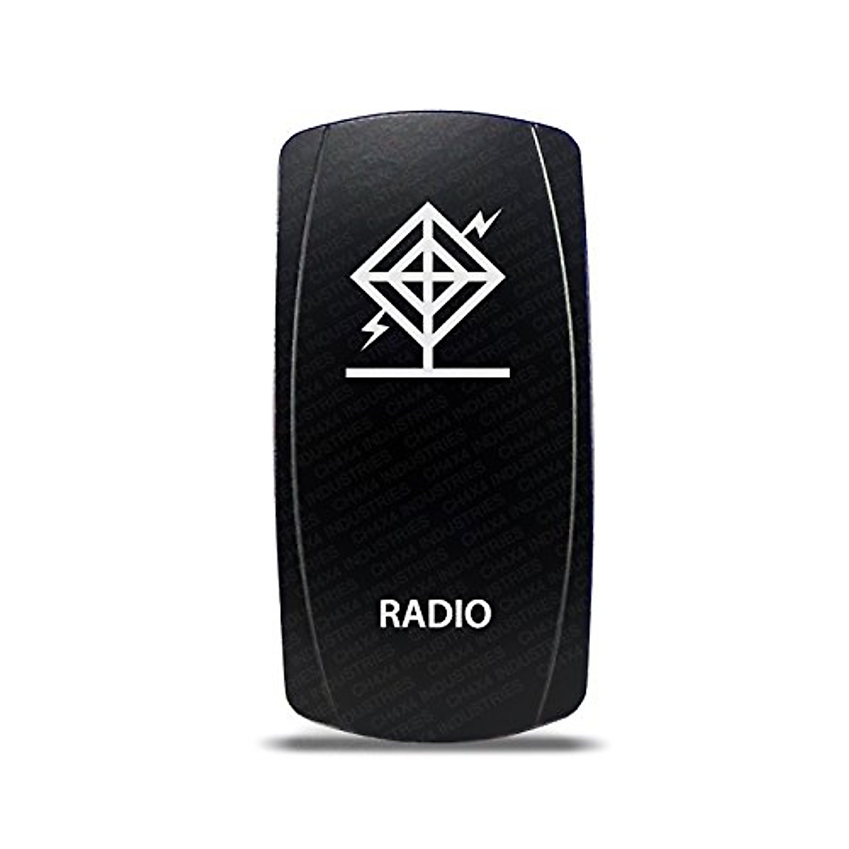 CH4X4 Marine Rocker Switch Radio Symbol 3- Green Led