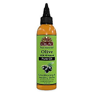 OKAY 100% PURE OLIVE OIL for SKIN and HAIR 4oz / 118ml