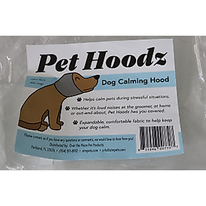 Pet Hoodz for Dogs-Anxiety, Grooming, Ear Muffs, Dog Ear Protection, Calming, Ear Compression, Pet Hoodie, Dog Hoodie, Dog Ear Wrap (Large, Black)