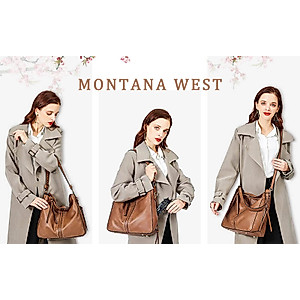 Montana West Womens Purses and Handbags Crossbody Hobo Bags Leather Shoulder Satchel Purses for Women Purple