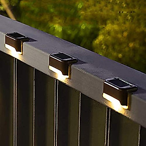 SOLPEX Solar Deck Lights Outdoor 16 Pack, Solar Step Lights Waterproof Led Solar lights for Outdoor Stairs, Step , Fence, Yard, Patio, and Pathway(Warm White)