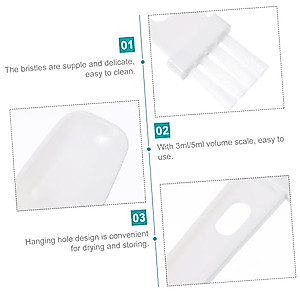 HONMEET 12pcs Grinder Cleaning Brush Milk Powder Spoon Coffee Beans Espresso Cleaning Spoon Brush Coffee Measuring Tea Measuring Spoon Espresso Machine Cleaning Brush Tea Spoon White Pp