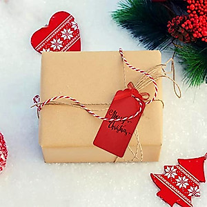 Nicunom 400 Pcs Colorful Gift Tags, 20 Colors Paper Tags with String, Blank Tags Hang Tags Treats Tags Price Tags Labels School Crafts Tags, Party Favor Tags for Wedding Christmas Birthday Holiday