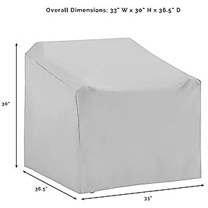 Crosley Furniture Patio Furniture Covers, Waterproof 4-Piece Cover Set for Outdoor Chairs, Loveseat, Table, Tan