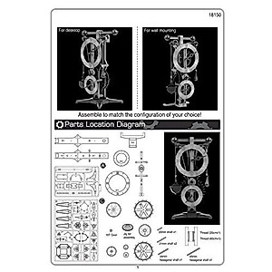 Leonardo Da Vinci Machines Series Clock #18150A ACADEMY Education Model KIT New ,#G14E6GE4R-GE 4-TEW6W222626