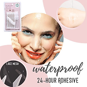 Invisible Eye-lifting by Sticked, 240 Pcs Double Eyelid Tape, Eye Lid Lifters Tape Invisible Instant Eye Lift Strips, Natural Ultra Invisible Two-sided Sticky Double Eyelid Tapes Stickers (M)