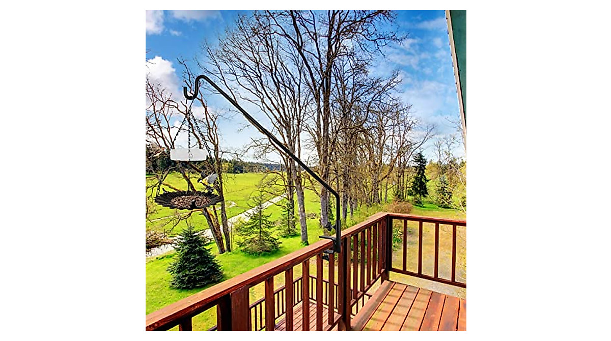 MIXXIDEA Heavy Duty Deck Rail Pole Deck Hook, Extensible and Adjustable ...