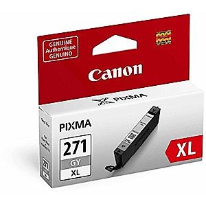 Canon CLI-271 BK/CMY 4 Color Value Pack Compatible to MG6820, MG6821, MG6822, MG5720, MG5721, MG5722, MG7720, TS5020, TS6020, TS8020, TS9020 & CLI-271XL Gray Compatible to TS8020, TS9020 Printers