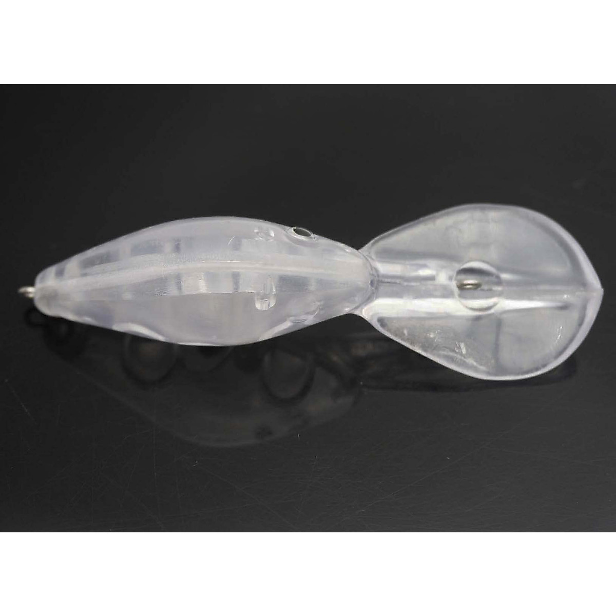 New 10PCS Unpainted Fishing Blanks Crankbait 9.7cm 11g topwater Artificial Bait Fishing Lures Blank Minnowbait Hard unpainted Artificial Bait Bodies DIY Fishing Tackle Spoons with Free Eye