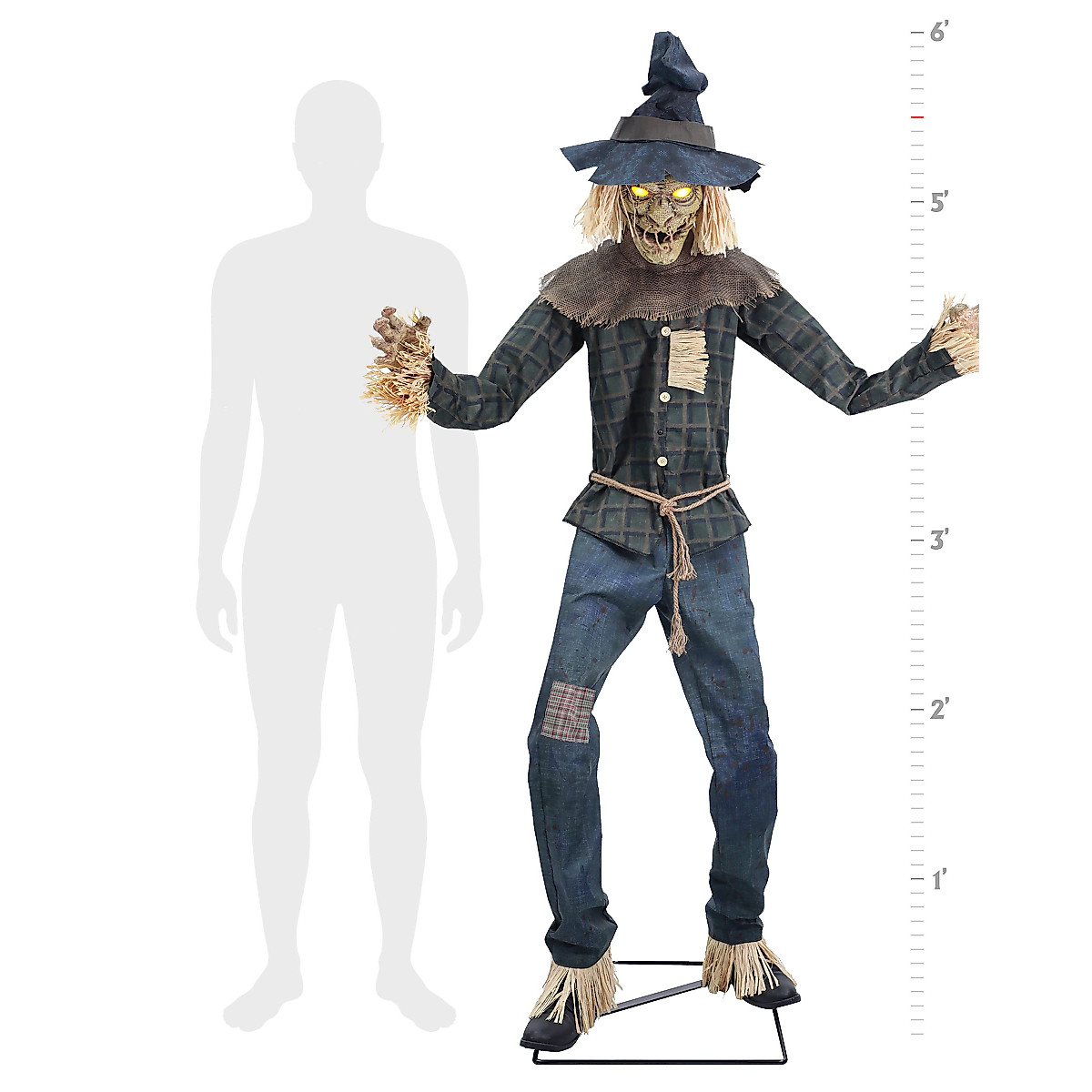 Spirit Halloween 6.6 Ft Strawman Animatronic