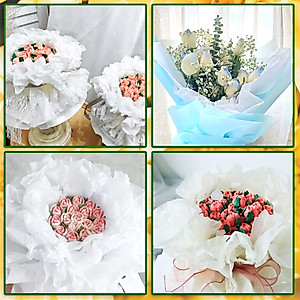 RYKOMO 100 Sheets 24 x 36 Inch Acid Free Archival Tissue Paper Unbuffered No Acid Paper White No Lignin Free Packing Tissue Paper for Preserving Clothing Storage Textiles Present Wrap