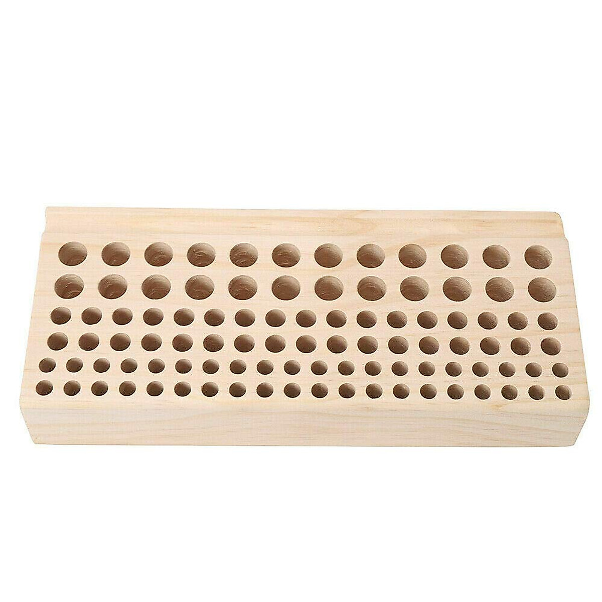Leather Craft Working Tool Holder Rack, 98 Holes Leather Crafting Tool Wooden Holder Storage Box Rack Organizer