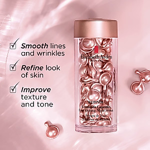 Elizabeth Arden Smooth & Plump Bundle, Retinol & Hyaluronic Acid Serum Ceramide Skincare Capsules
