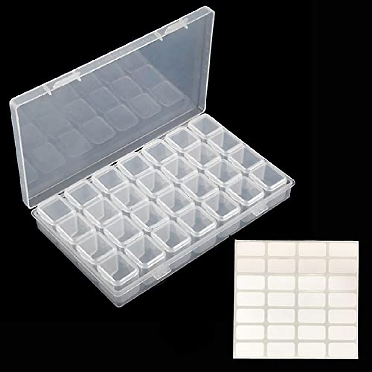 5D Diamond Painting Storage, Diamond Art Accessories Box, Jewelry Organizer Transparent Containers for Bead Crystal