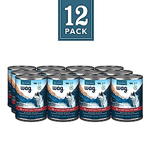 Amazon Brand - Wag Stew Canned Dog Food, Beef & Vegetable Recipe, 13.2 oz Can (Pack of 12)
