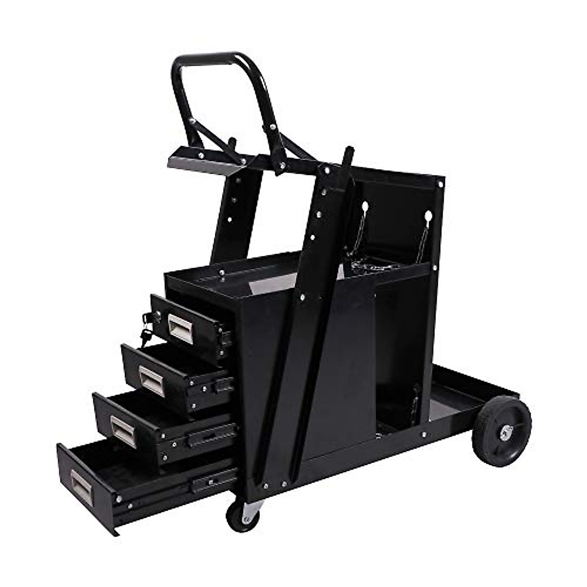 aHUMANs Welding Drawer Welder Cart Plasma Cutter Tank Storage 4 Drawer Cabinet