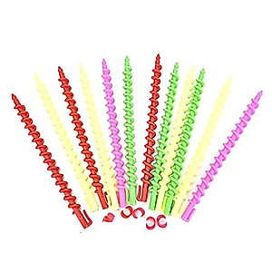Coobar 35Pcs Plastic Barber Hairdressing Spiral Hair Perm Rod Salon Tool Durable