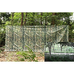 AUSCAMOTEK Mesh Camo Netting Camouflage Nets for Turkey Hunting Blinds Window Screen Camping Brown 5 ft x 12 ft (appro)