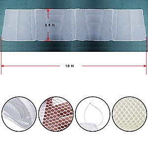 Winkeyes Children Safety Rail Balcony Stairs Safety Net Banister Stair Net for Kids/Pet/Toy Safety on Indoor/Outdoor Stairs, Balcony, or Patios, 9.8 x 2.5 ft