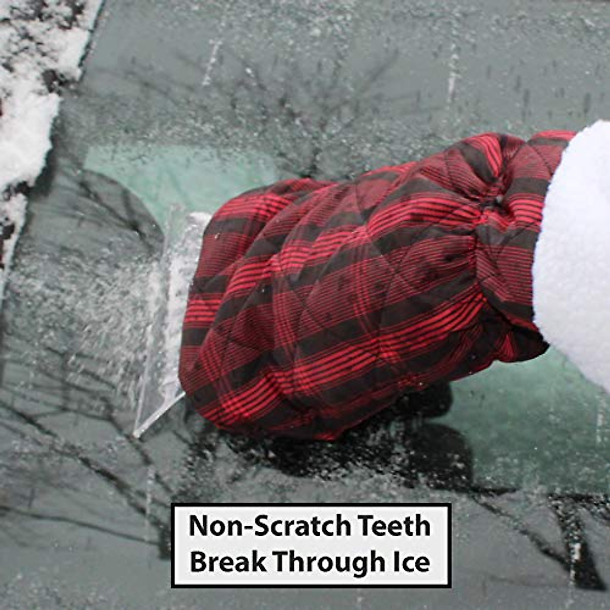 Flexible Flyer Deluxe Car Snow Scraper Mitt, Mini Windshield Ice Removal Glove