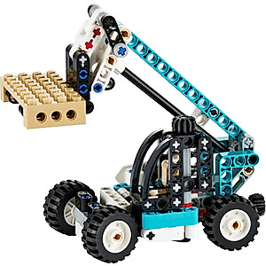LEGO Technic 2 in 1 Telehandler 42133 Forklift to Tow Truck Toy Models, Construction Truck Building Set, Toys for Kids, Boys and Girls Aged 7 Plus